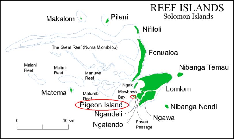 H40KJ - H40BQ - Pigeon Island - Reef Islands